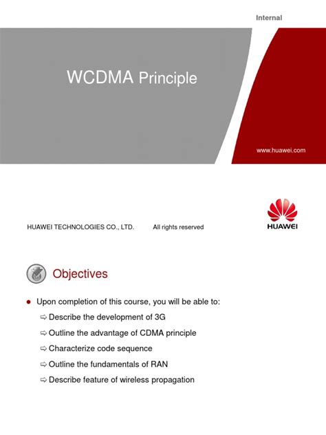 01 Wcdma Principle Pdf Forward Error Correction Modulation