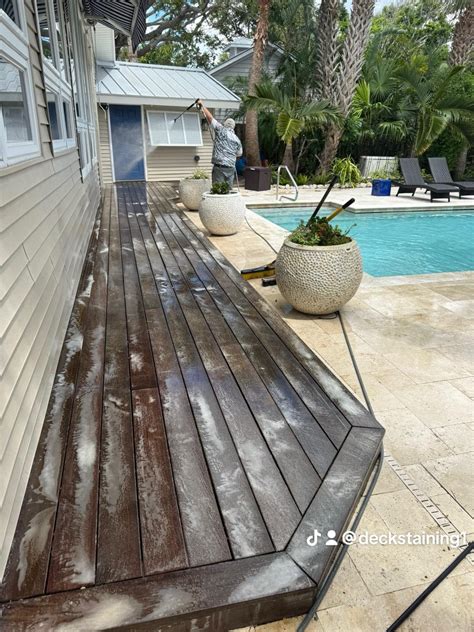 Ipe Cleaning And Staining Before And After In Siesta Key Fl Gulf