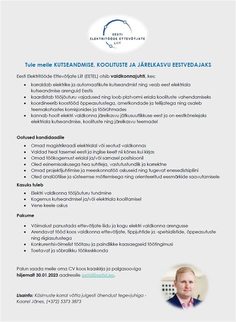 Kaarel Jänes On Linkedin 🙋‍♂️ Oleme Endiselt Kolleegi Otsingul Kandideeri Ise Või Jaga Sobivale…