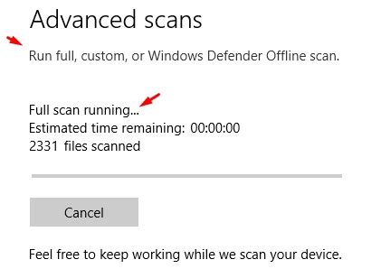 Windows Defender Scan Windows Forums