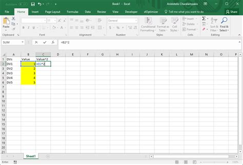 Sphere Function Pure Excel