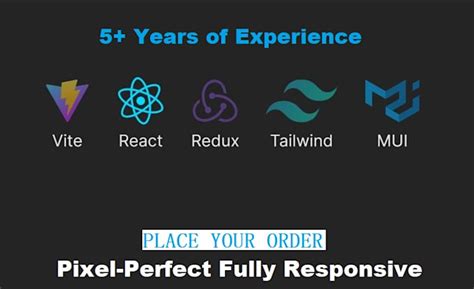 Develop React Js Website Using Figma Mui Tailwind Typescript Redux