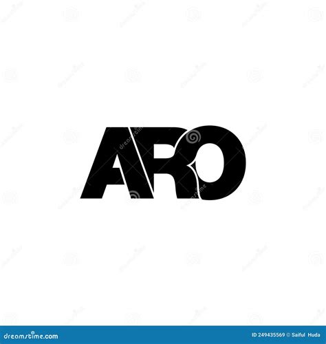 Letter Aro Simple Monogram Logo Icon Design Cartoon Vector