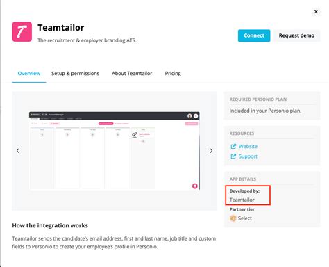 Teamtailor Integration Personio Voyager Community