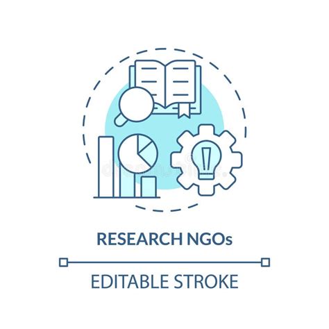 Research Ngos Soft Blue Concept Icon Stock Vector Illustration Of Round Solution 312179572