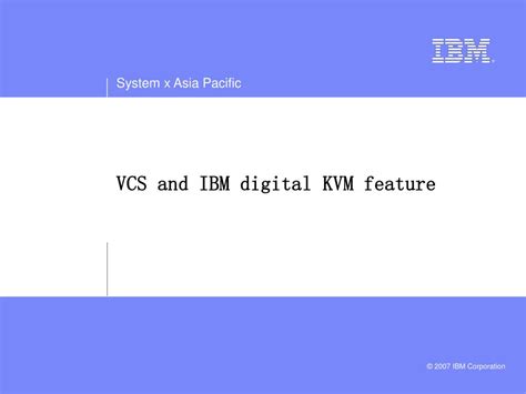 PPT IBM KVM Solution PowerPoint Presentation Free Download ID 386612