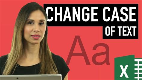 How To Change Letter Case In Excel Xelplus Leila Gharani