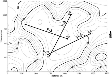 Generalized Topography With Positions Of Electrical Tomography Profiles