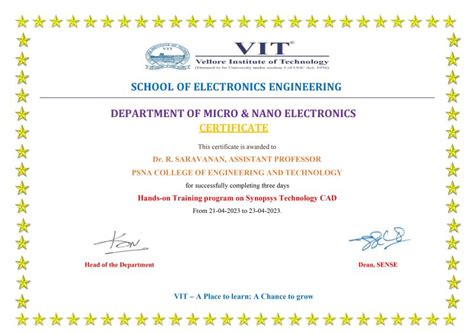 Technology Training University Engineering Electronics Dr Saravanan Rajaram
