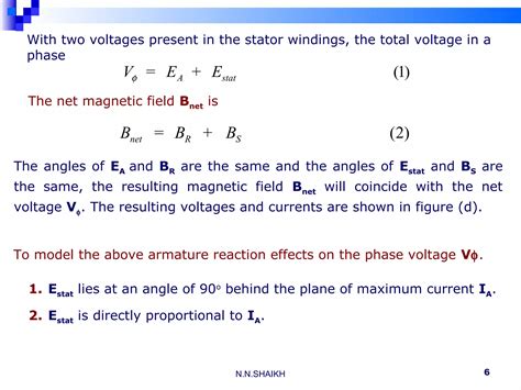 Lec 03 Equivalent Circuit Of A Synchronous Generator Ppt