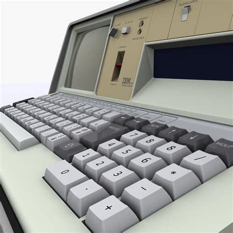 ibm 5100 portable computer 3d model max obj 3ds fbx