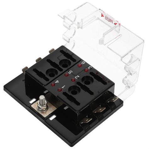 중국 6 웨이 Atc Ato Aty 자동 블레이드 퓨즈 박스 방수 블록 패널 보드 12v 36vdc Led 조명 제조 업체 공급 업체 공장