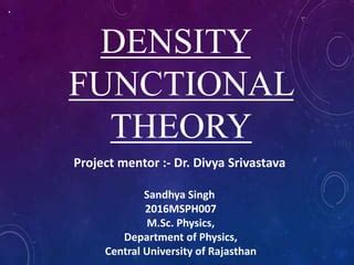Density Functional Theory PPT