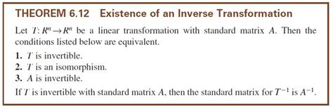Solved Theorem 6 12 Existence Of An Inverse Transformation