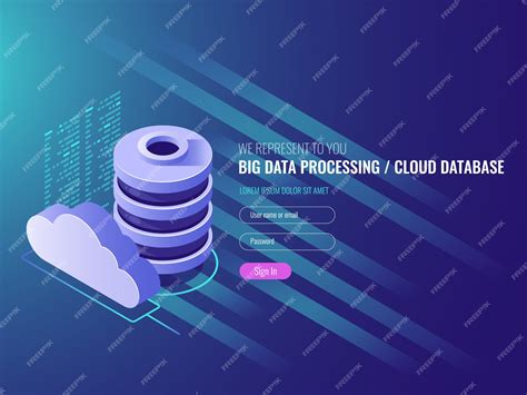Free Vector Cloud Data Storage Services Database Cloud Program Code Icons