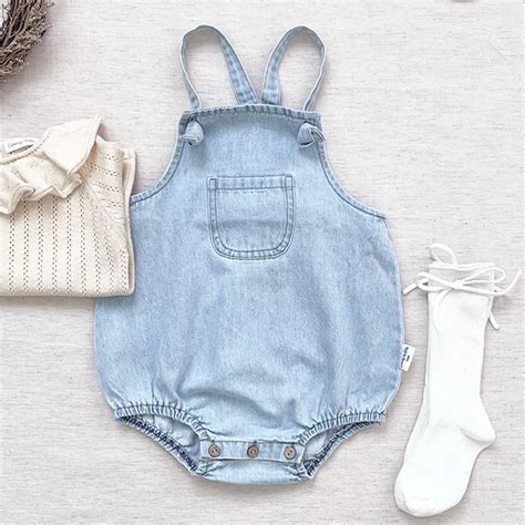 봄 여아 남아용 민소매 롬퍼 순색 롬퍼 가을 아기 신생아 옷롬퍼 Aliexpress