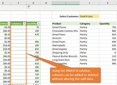 Filter Formula To Return Non Adjacent Columns In Any Order Excel Campus
