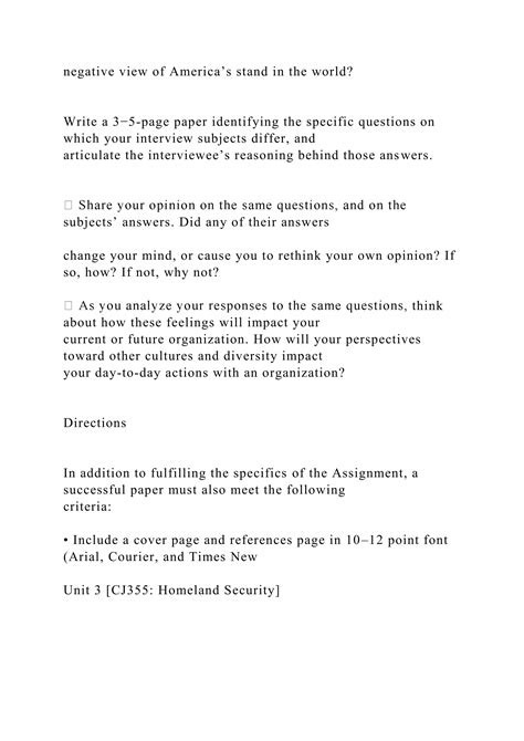 Unit 3 Assignment 2 Interview Analysis For This Asdocx