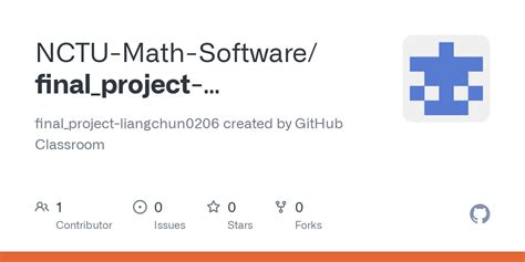 Github Nctu Math Software Final Project Liangchun Final Project Liangchun Created By