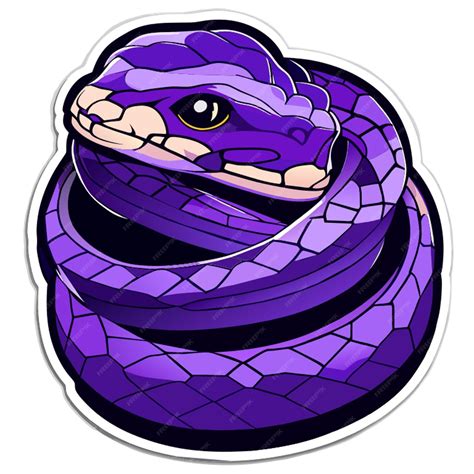 Premium Vector Amethystine Python Scrub Python Sticker Vector