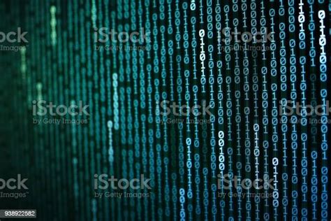 컴퓨터 Ai 정보 데이터 인터넷 연결 개념입니다 컴퓨터 기술 개념에 대 한 컴퓨터 모니터에 이진 코드 번호 배경 개인 사이버 비즈니스 환경 가상현실에 대한 스톡 사진 및