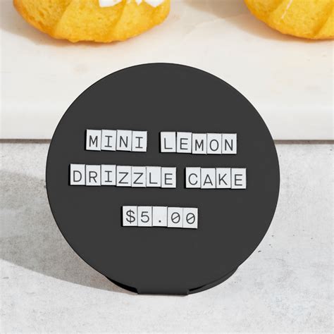 Medium Circle Custom Counter Sign Displays George And Willy George