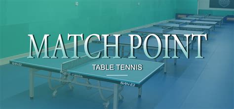 Unidades Matchpoint Table Tennis