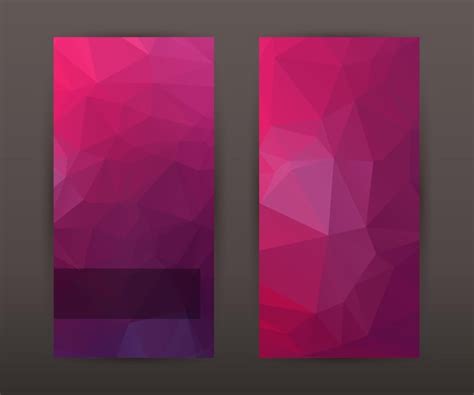 Premium Vector Set Flyer Background Modern Triangle Design04
