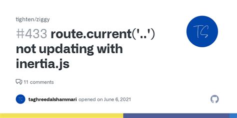 Routecurrent Not Updating With Inertiajs · Issue 433 · Tighten