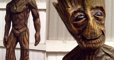 Wood Groot Statue Imgur