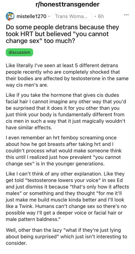 Secondary Sex Characteristics Sex TransLogic
