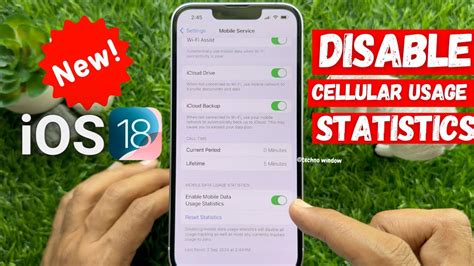 How To Turn Off Mobile Data Usage Statistics Tracking On Iphone