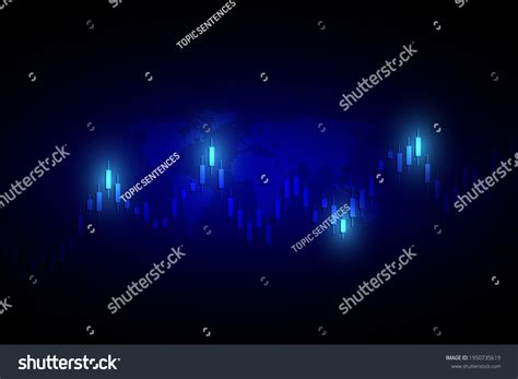 Stock Market Graph Forex Trading Chart Stock Vector Royalty Free