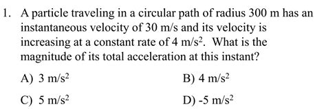 Solved A Particle Traveling In A Circular Path Of Radius Chegg