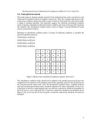 IMPROVED PARALLEL THINNING ALGORITHM TO OBTAIN UNIT WIDTH SKELETON PDF