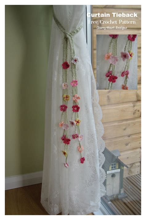 Flower Curtain Tie Back Crochet Patterns Free And Paid Diy Magazine