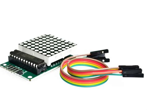 matriz de leds 8x8 cátodo común dip max7219 electronilab