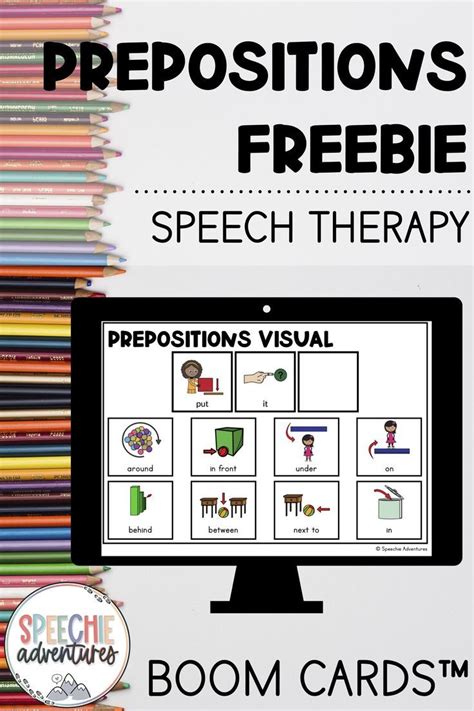 Prepositions Visual Freebie