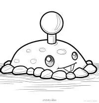 Potato Mine 2 Coloring Page Free Printable Plants Vs Zombies Pdf
