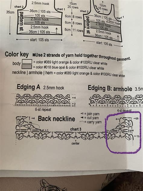 Help With Diagram Repeats R Crochetpatterns