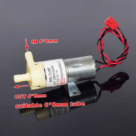 소형 미니 370 다이어프램 자체 프라이밍 펌프 고압 물 흡입 펌프 대용량 유량 1l 분 dc 12v 워터 펌프들