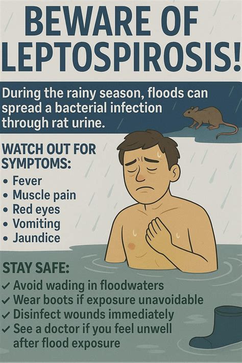 San 🌧️🚨 Beware Of Leptospirosis 🚨🌧️ During The Rainy Season Floods