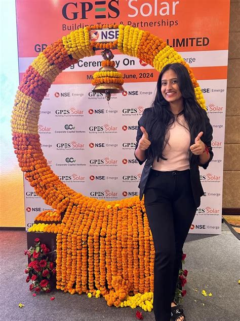 Shivangni Kapil On Linkedin Hello Connection Today Marked The Listing Of Gp Eco Solutions