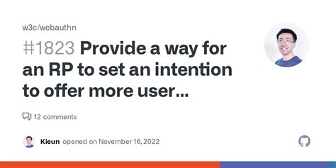 Provide A Way For An Rp To Set An Intention To Offer More User Friendly