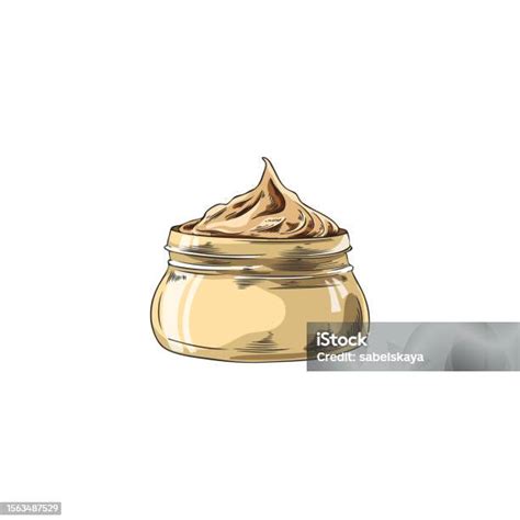참깨 기름 벡터 격리 된 컬러 그림 유리 항아리 빈티지 조각 손으로 그린 스케치 그리기 건강관리와 의술에 대한 스톡 벡터 아트 및 기타 이미지 건강관리와 의술 건강한