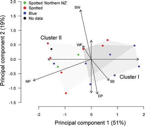 Pca Plot Showing The Morphological Distinction Between Clusters I And Download Scientific