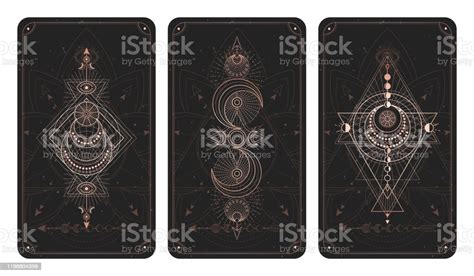 신성한 기호 그런 지 텍스처 와 프레임 세 어두운 배경의 벡터 세트입니다 블랙과 골드 색상의 일러스트 개체 그룹에 대한 스톡 벡터 아트 및 기타 이미지 Istock