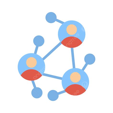 Networking Flat Icon Vector Business Communication Connection Png