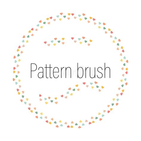 Vector Frame Border From Small Hearts Simple Romance Symbol Of Love