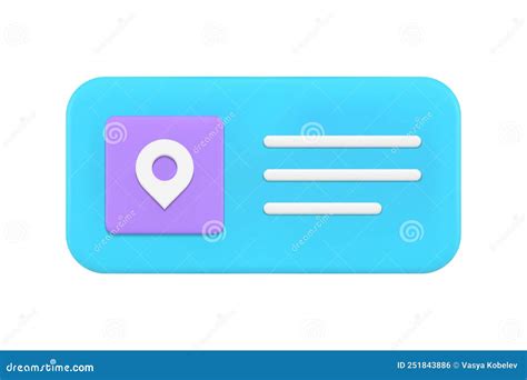 Location Map User Interface Window Quick Tips Smartphone Desktop Button Menu 3d Icon Vector